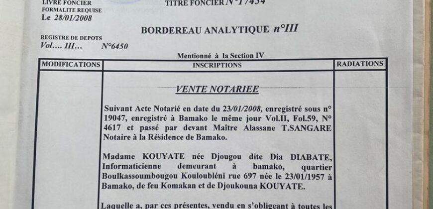 Ecole a vendre a Magnambougou Projet - Ref.18245 | Se Loger Au Mali